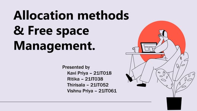 Allocation Methods 1pptx Operating Systems Computer Software And