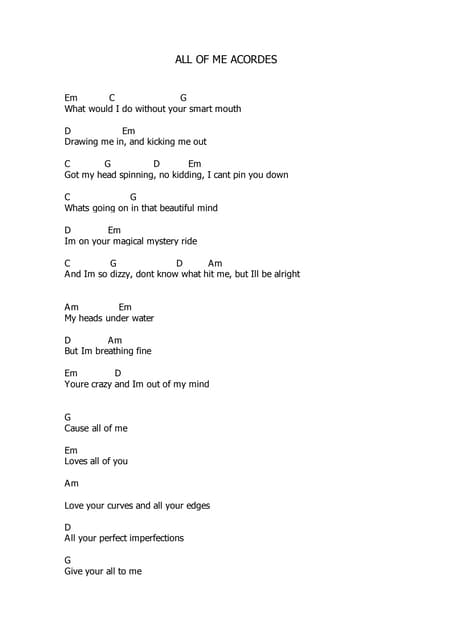 Literary devices in all of me | PPTX