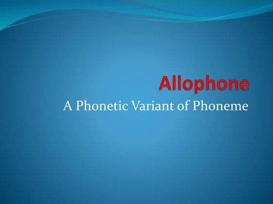 Consonant Clusters | PPT