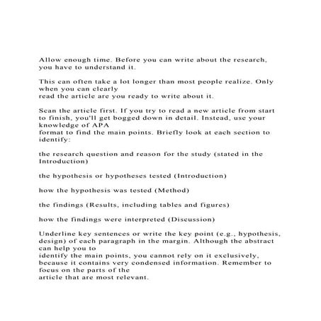 Allow enough time. Before you can write about the research, yo.docx