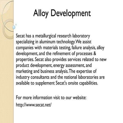 Alloy development | PPT