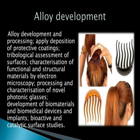 Alloy development | PPTX