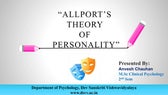 Trait theories personality theories | PPT