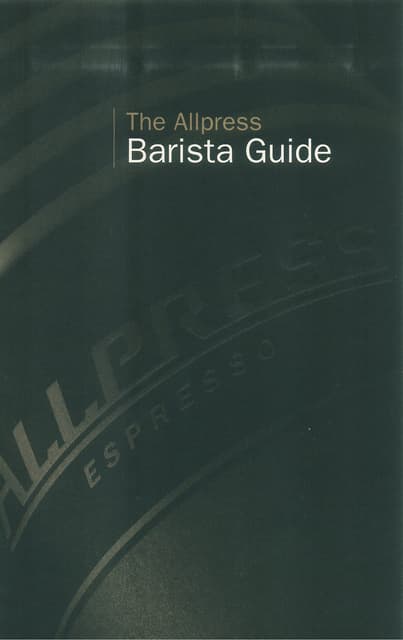 Barista course level 1 | PPTX | Food & Drink