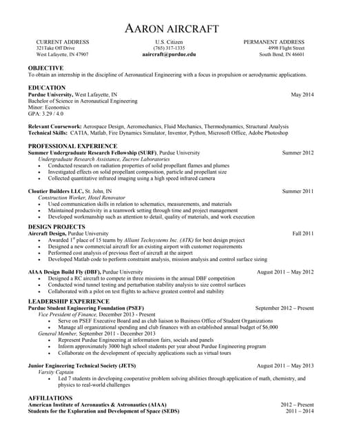 IR Resume Final general | PDF