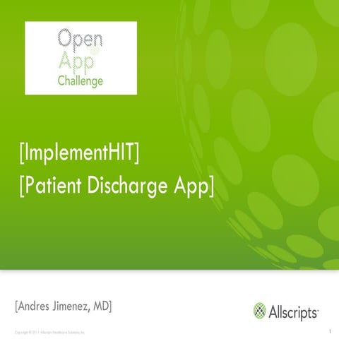 Allscripts App Challenge | PDF
