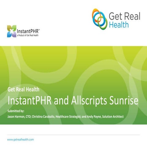 Allscripts open app challenge slide deck final | PPT