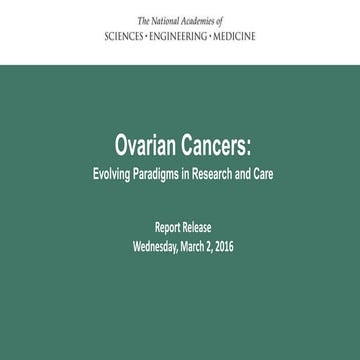 Ovarian Cancer: What's New? | PPTX