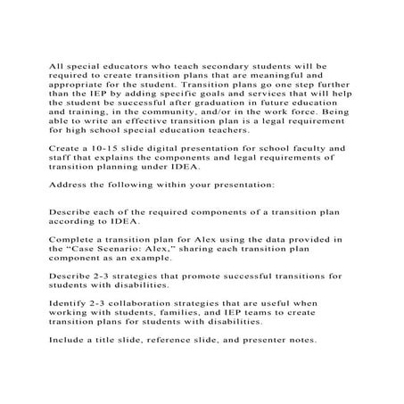 Transition to college lesson | DOCX