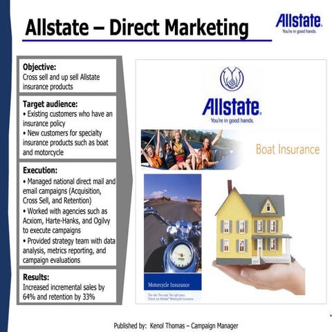 Allstate Direct Marketing (Mailer and Email) | PPT