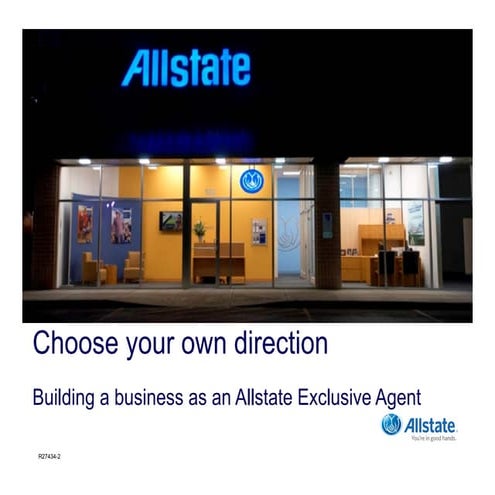 Allstate Agent Opportunity Choose Your Own Direction 2010[1] | PDF ...