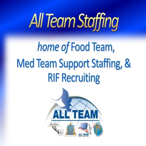 All Team Staffing Brief Introduction | PPTX