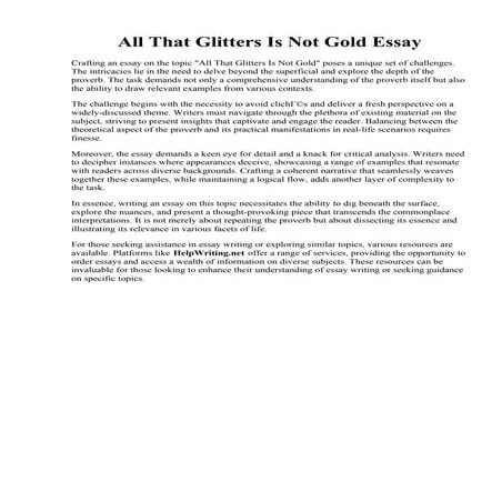 All That Glitters Is Not Gold Essay.pdf