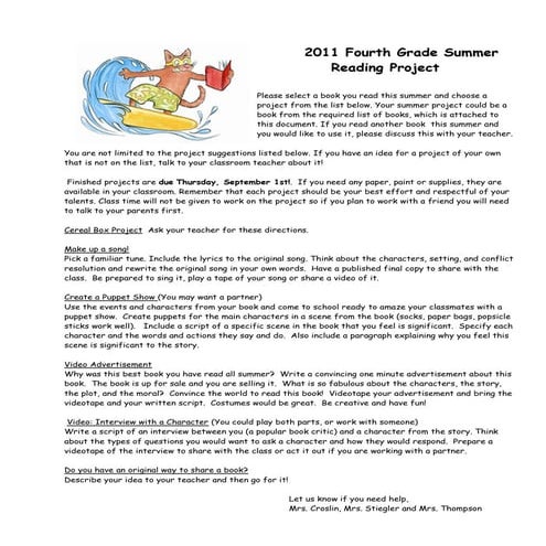 All the choices summer reading | PDF