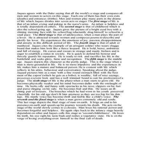 All the world's a stage | DOCX