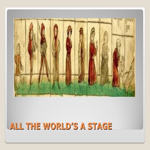 all the world's a stage. Shakespeare's poem | PPT