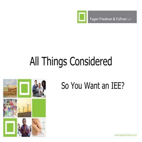 SES Spring 2013 - All Things Considered | PPT