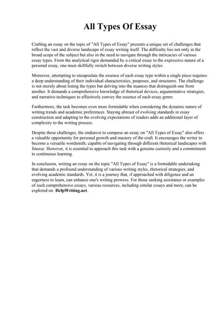 Different Forms Of Essays.pdf | Homework and Study | Education