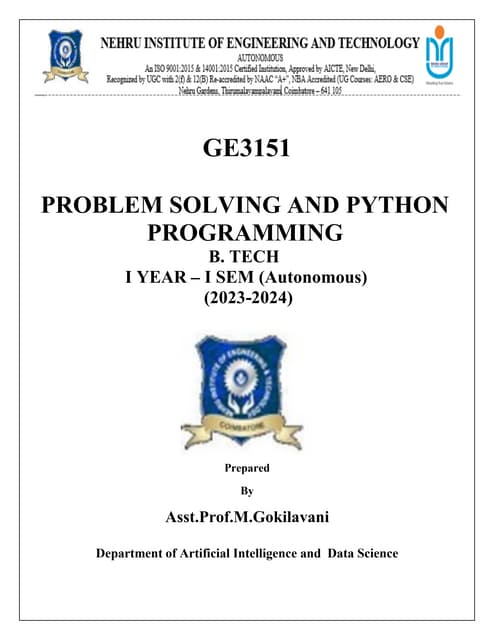 GE3151 PSPP All unit question bank.pdf GE3151 PSPP All unit question bank.pdf