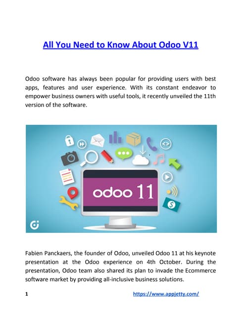 Mastering Odoo 16 A Comprehensive Guide | PDF