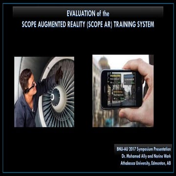 Wark & Ally (2017) ScopeAR: Augmented Reality Training System | PPT