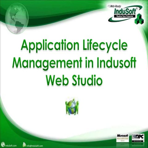 Application Lifecycle Management With InduSoft Web Studio | PPTX