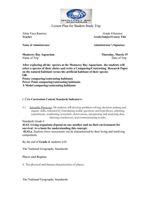 Lesson Plan English Language Teaching Accross Curriculum | PDF