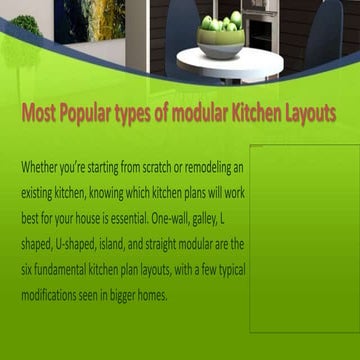 Most Popular types of modular Kitchen Layouts | PPTX
