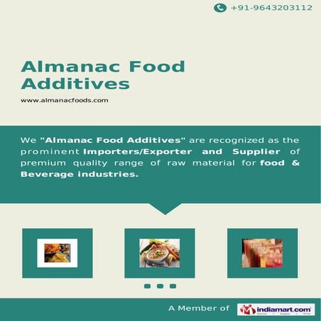Almanac food-additives | PDF