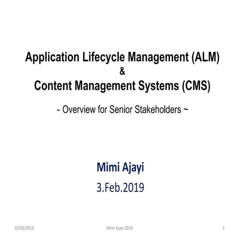 VSTS & Application Lifecycle Management | PPTX