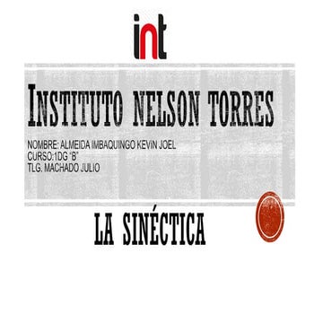 La Sinéctica | PPTX