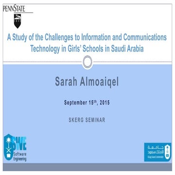 A Study of the Challenges to Information and Communications Technology ...