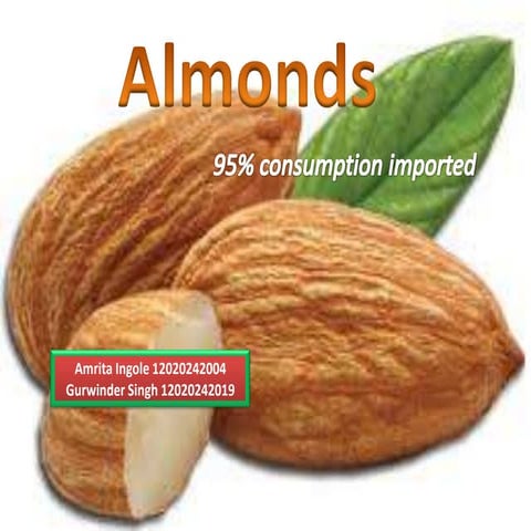 Almonds agri import in india | PPTX