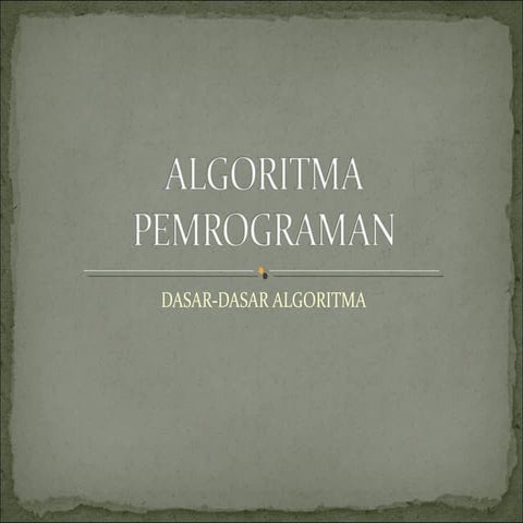 Alogaritma pemprograman | PPT