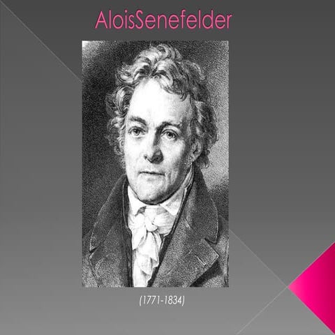 Alois senefelder | PPTX