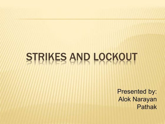 Types of strikes | PDF