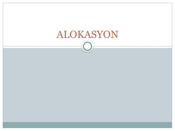 ARALIN 4 ALOKASYON | PPTX