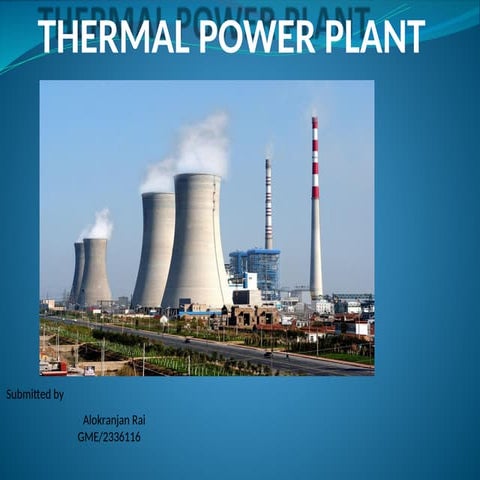Thermal power plant ppt | PPTX