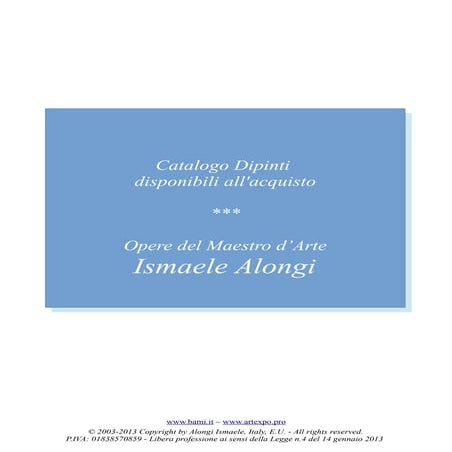 Alongi Ismaele - Opere d' Arte Italiana Contemporanea - catalogo ...