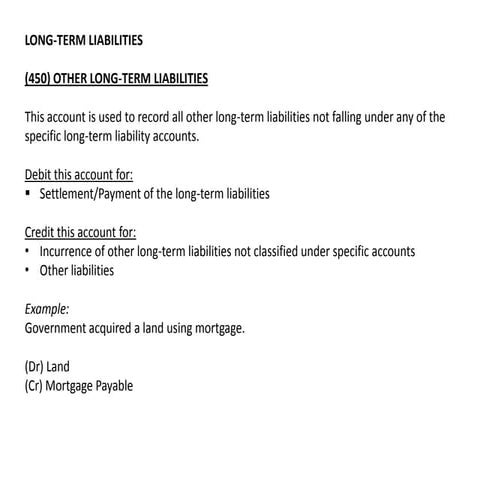 Long term Liabilities in Government accounting | PPTX