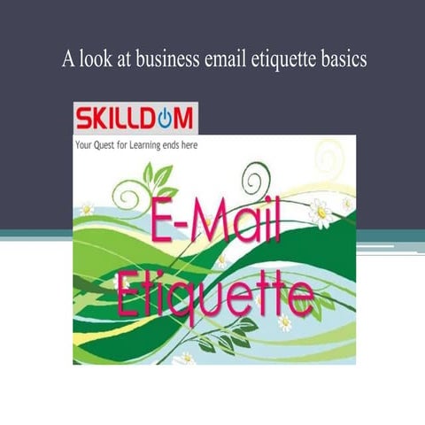 Email Etiquette | PDF