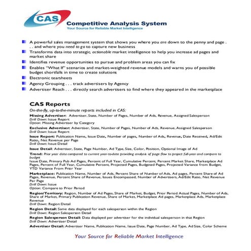 A Look At Cas Reports | PDF