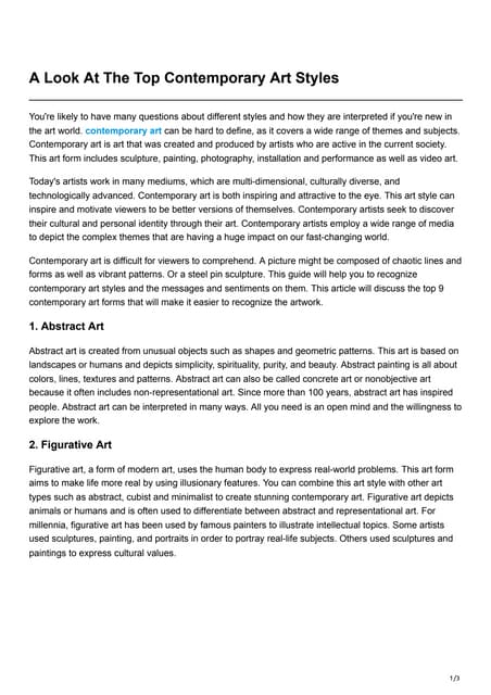 CLASSIFICATION-OF-ARTS.pptx | Modern Art | Fine Art