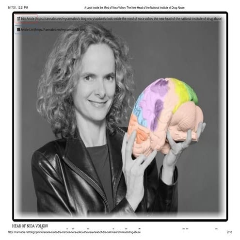 Who is Nora Volkov, the New Head of the NIDA? | PDF