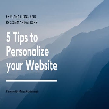 Website Personalization | PPT