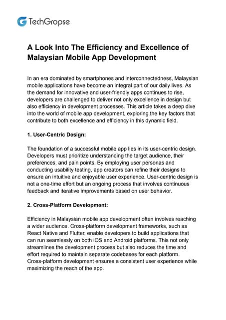 Mastering Mobile App Development A Comprehensive Guide Pdf