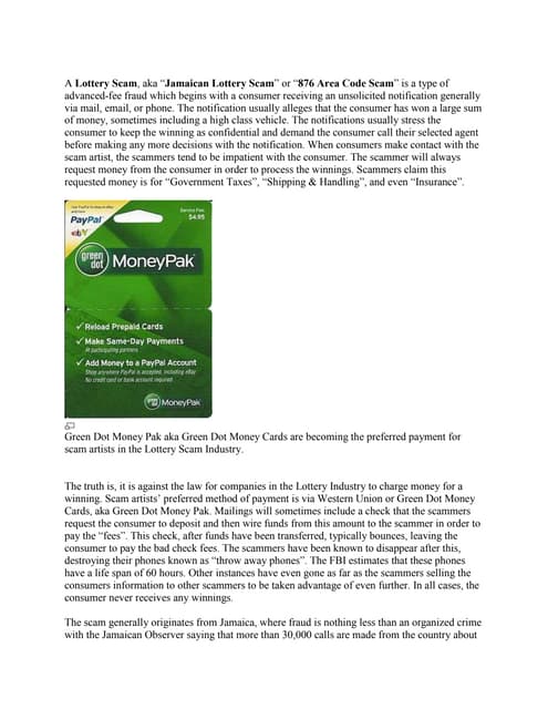 Scam types and its avoidance | PPT