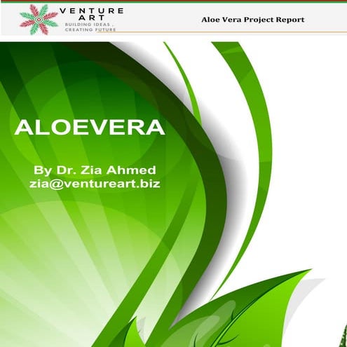 Project Report Aloe Vera | PDF