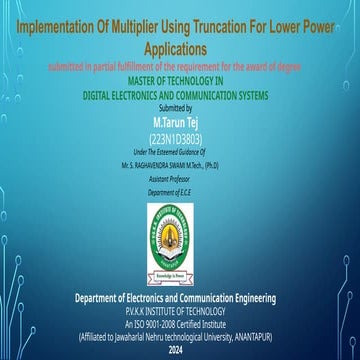 A Low-Power and High-Accuracy Approximate Multiplier With Reconfigurable Truncation (1).pptx
