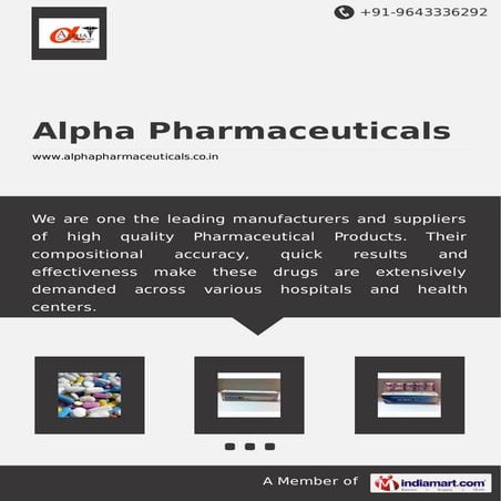 Alpha pharmaceuticals | PDF